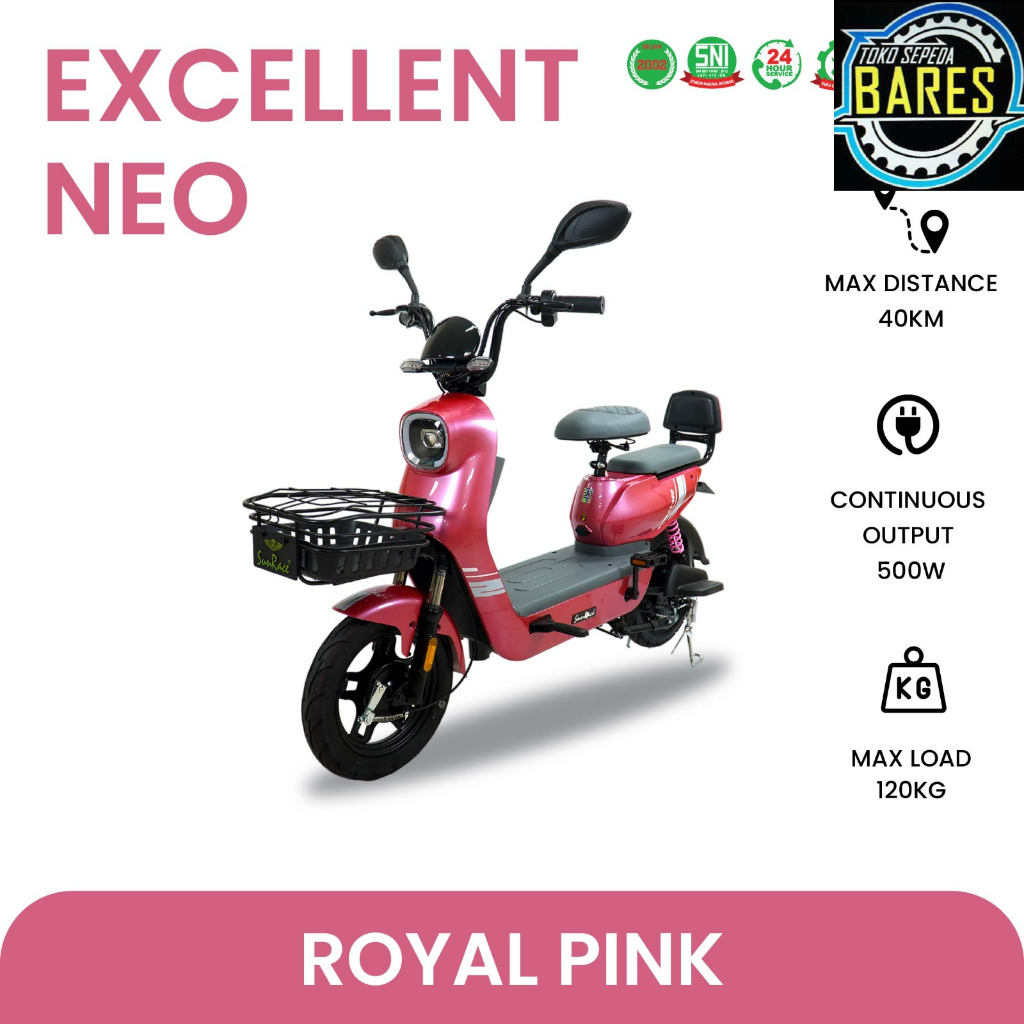 Jual Sepeda Listrik SunRace Excellent Neo / ECO / Lux Style Pro 12AH ...