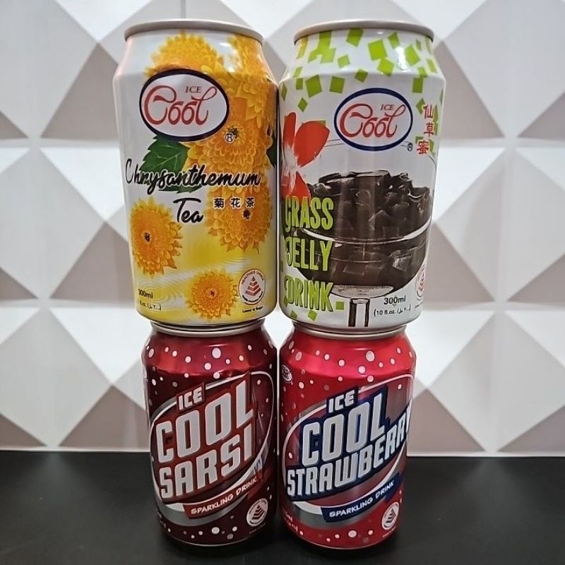 Jual Teh Bunga / Kundur / Cincau / Sarang Walet Kaleng Ice Cool 300 ml ...