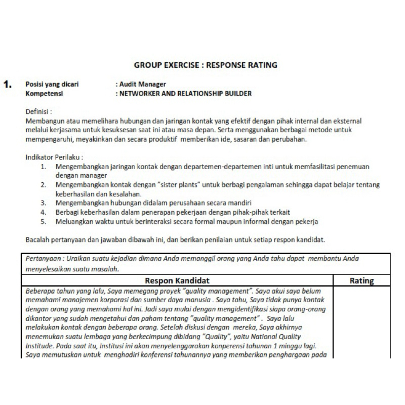 Jual BEHAVIORAL EVENT INTERVIEW PANDUAN WAWANCARA UNTUK HRD/ draft ...