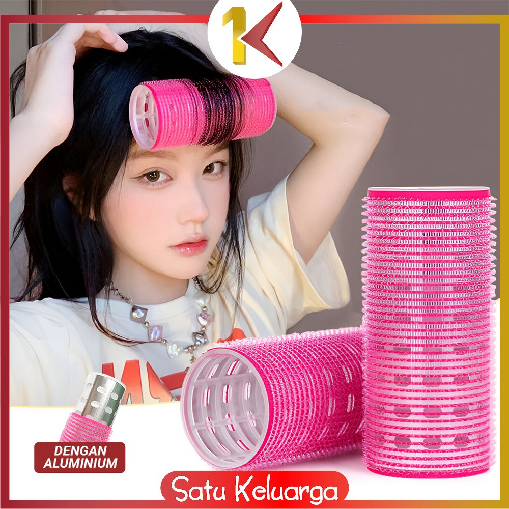 Jual SK-C1029 Roll Rambut Besar Wanita With Aluminium Poni Keriting Gelombang Ala Korea / Curly ...