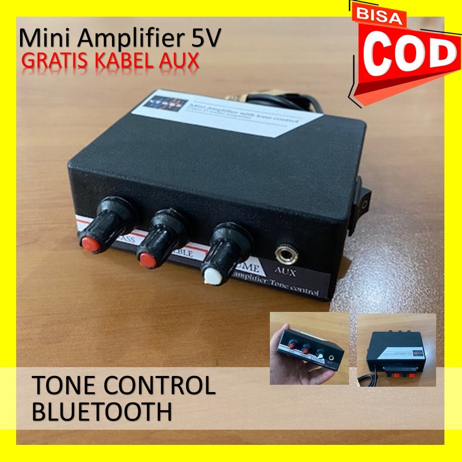 Jual ini Amplifier 5 volt BLUETOOTH dengan tone control// Amplifier 5V ...