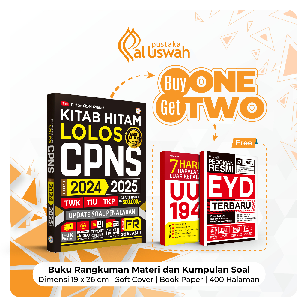 Jual Buku CPNS 2024-2025 / Kitab Hitam Lolos CPNS 2024-2025 TWK TIU TKP ...
