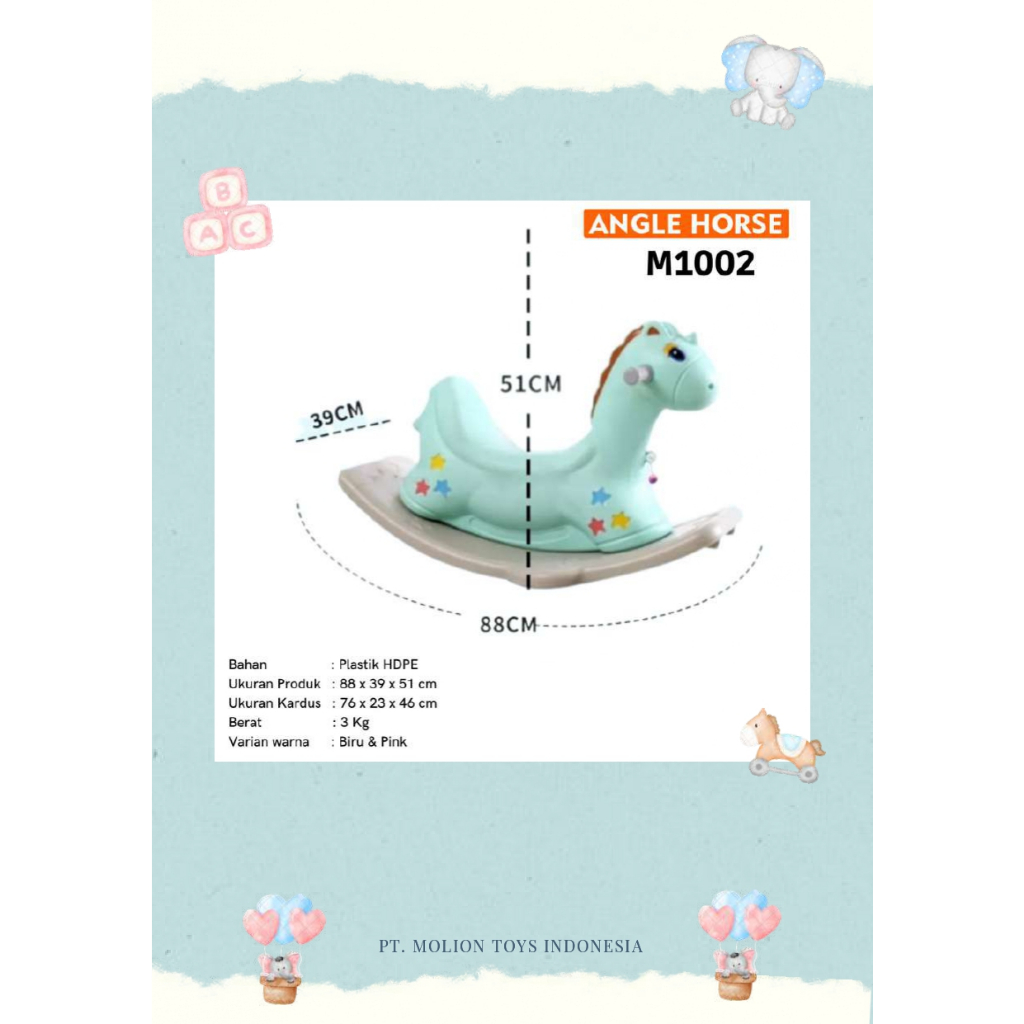 Jual TOYS MAINAN ANAK KUDA KUDA AN Rocking Horse Mainan Jungkat jungkit ...