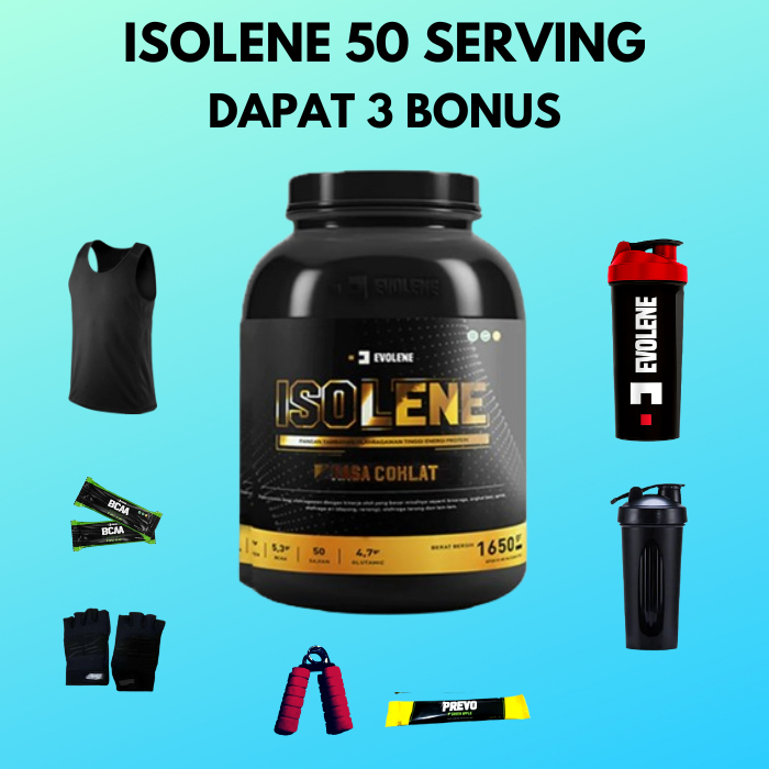 Jual ISOLENE 1.65 KG BY EVOLENE 50 SERVING HALAL BPOM ISOLANE ISOLEN ...