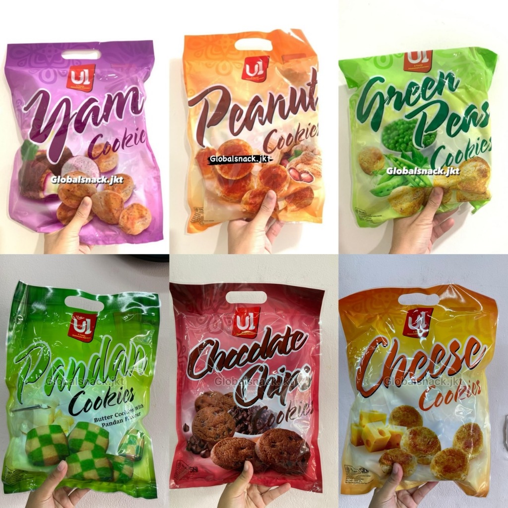 Jual UI COOKIES GREEN PEAS / YAM COOKIE / PEANUT / CHEESE / PANDAN ...