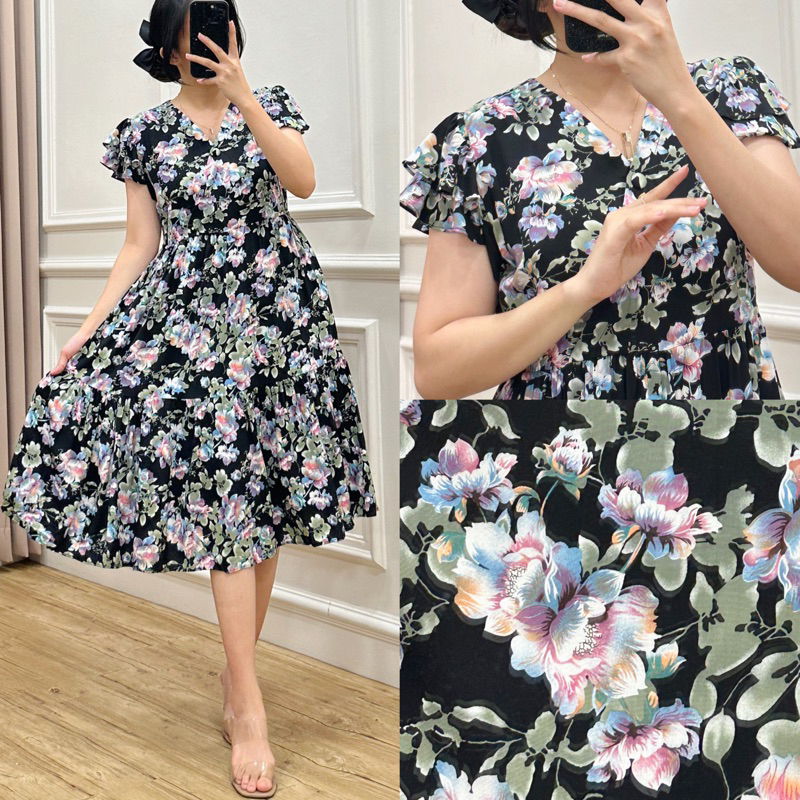 Jual Amariel Jenny Dress Daster Nyaman Bumil Busui Friendly | Shopee ...