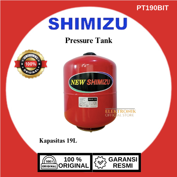 Jual SHIMIZU Pressure Tank PT190 BIT 19L/PT-190BIT/PT 190BIT/Tangki Pompa Air/Tabung Pompa 19L ...
