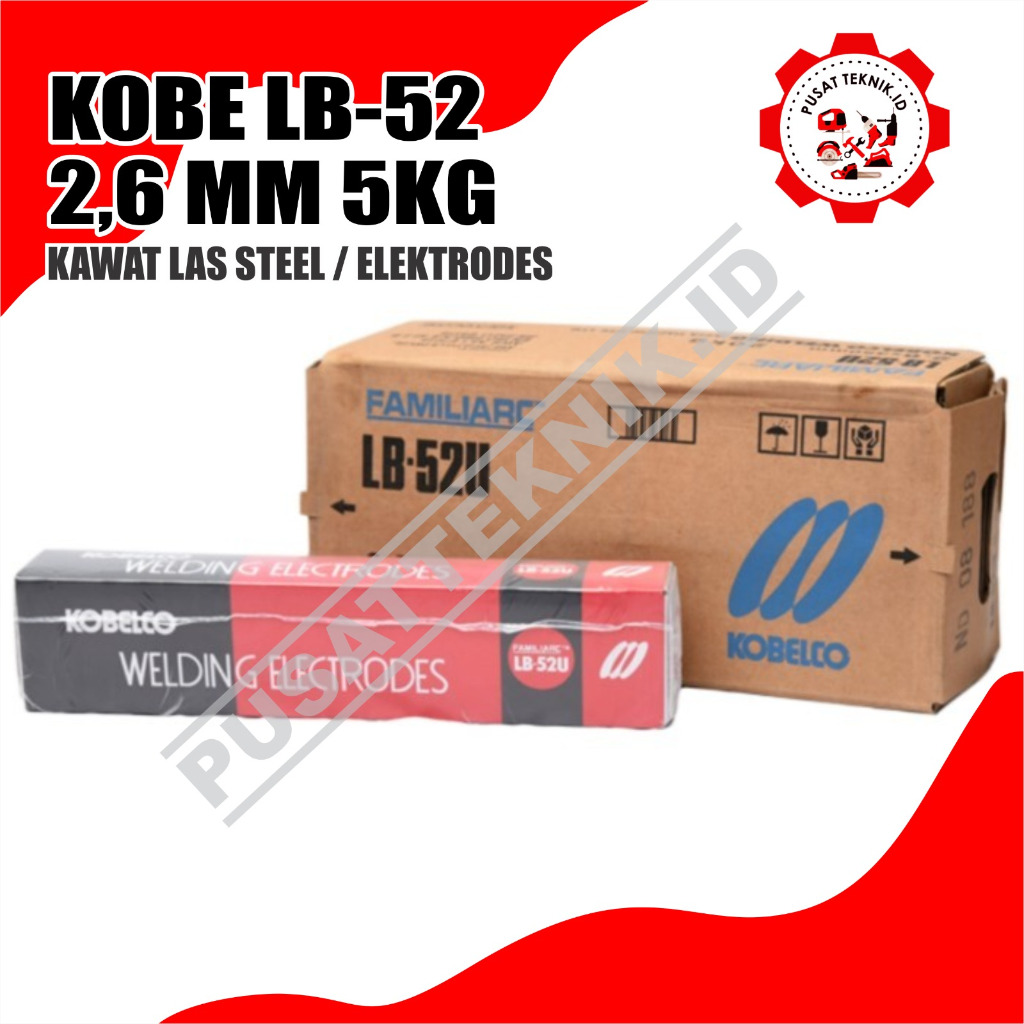 Jual KAWAT LAS KOBE STEEL LB 52 2.6MM 5KG WELDING ELECTRODES KOBELCO LB52 2.6MM | Shopee Indonesia