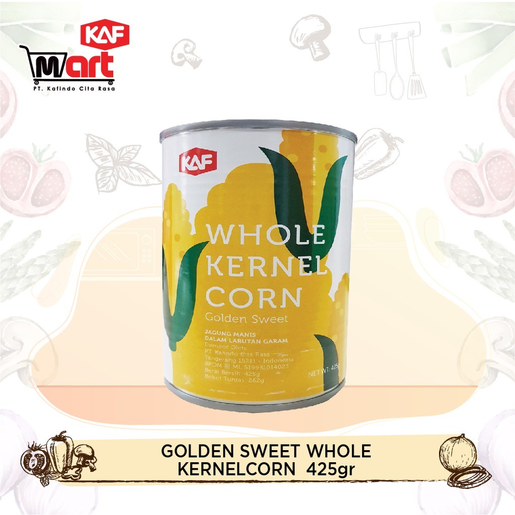Jual KAF Golden Sweet Whole Kernel Corn 425gr | Shopee Indonesia