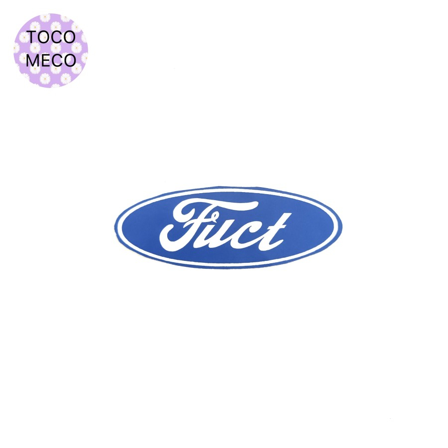 Jual sticker FUCT Ford ouval logo stiker streetwear | Shopee Indonesia