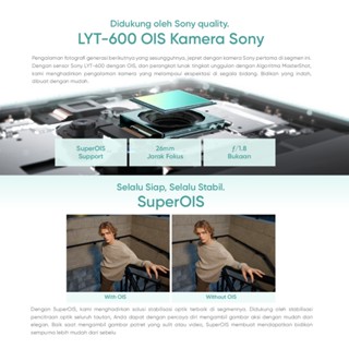 Jual realme 12 Plus 8GB+8GB*|256GB (Sony LYT-600 OIS Portrait Camera ...