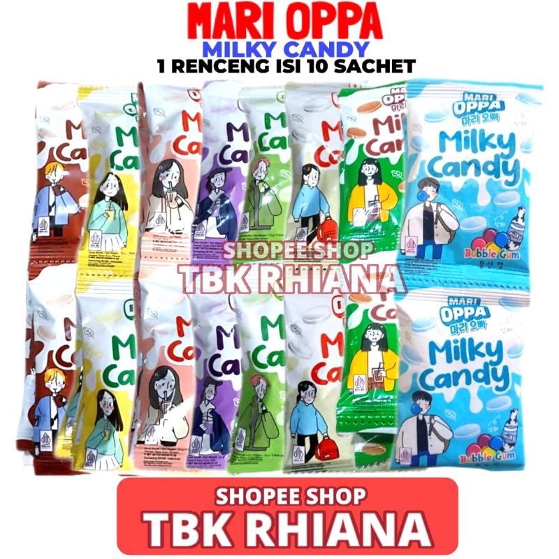 Jual Permen Mari Oppa 1 Renceng Isi 10 Sachet 12gr (6 Butir/Sachet ...