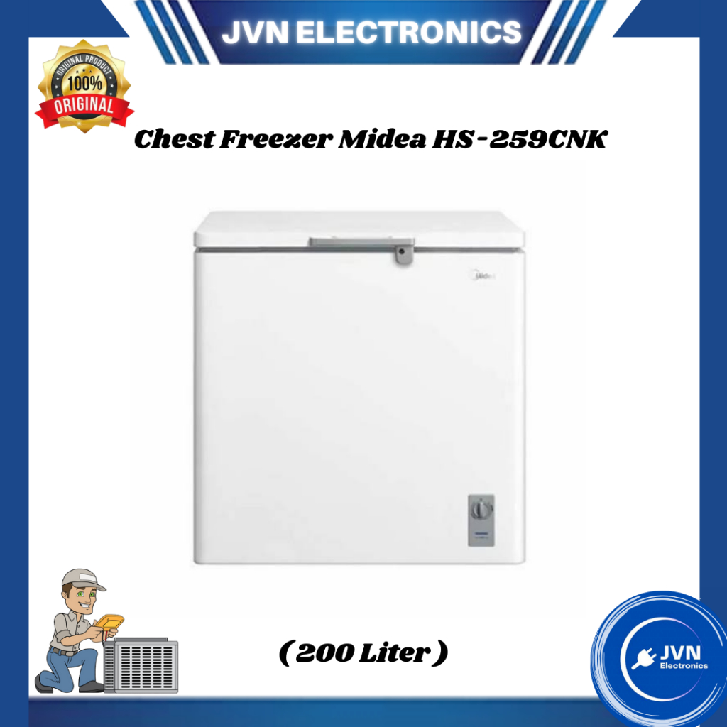 Jual Chest Freezer Midea HS-259CNK - (200 Liter) | Shopee Indonesia