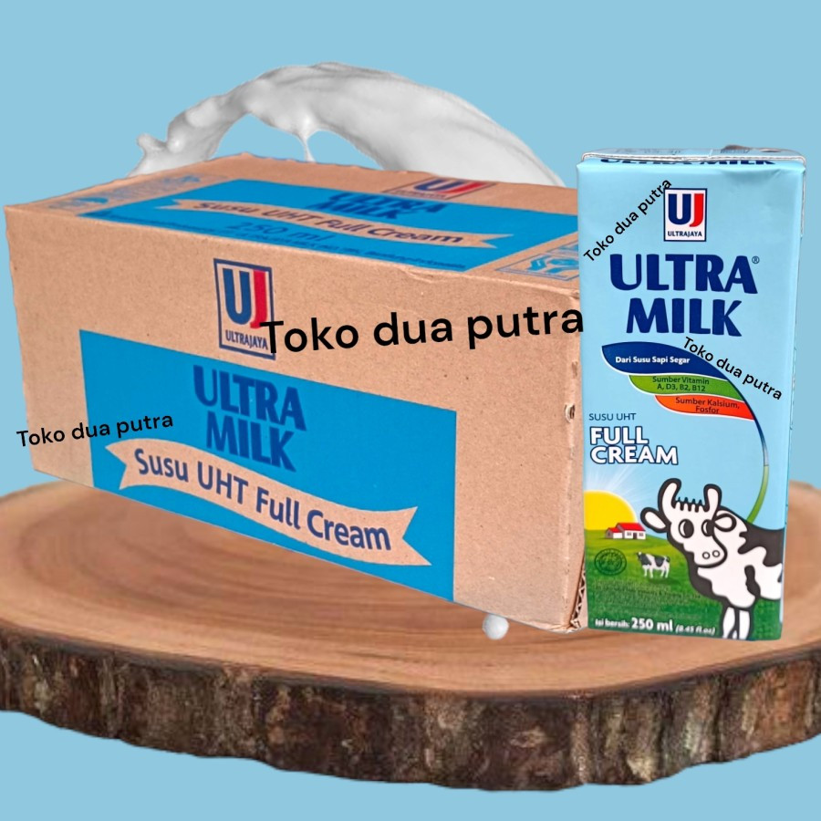 Jual Susu Ultra Milk UHT Full Cream 250 ML X 24 PSC ( 1 karton) | Shopee Indonesia
