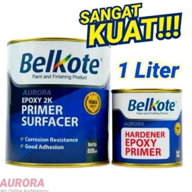 Jual Cat Epoxy Biru Belkote 2K Primer Surfacer 1Kg Epoksi Poksi Dasaran ...