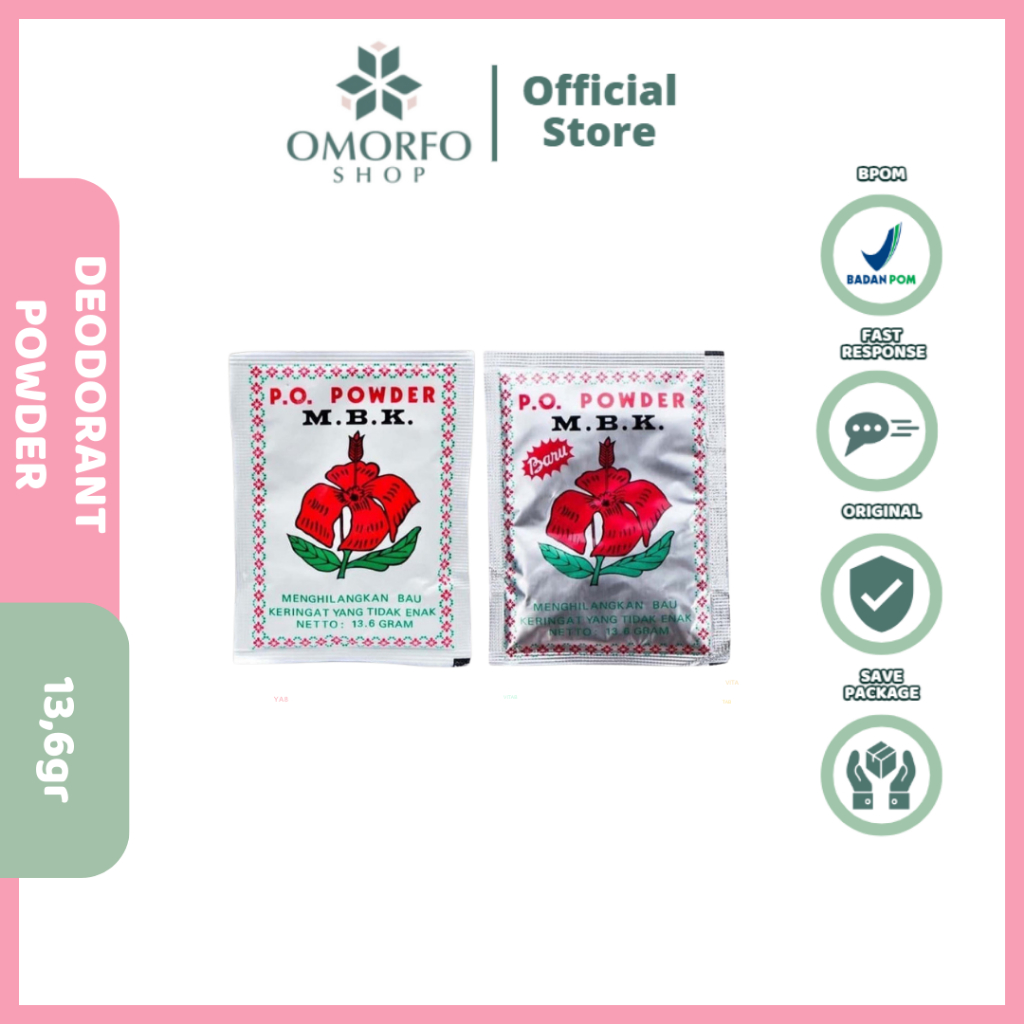 Jual ️Omorfo ️ M.B.K Bedak Powder Sachet I M.B.K Bedak Powder 60gr | Shopee Indonesia