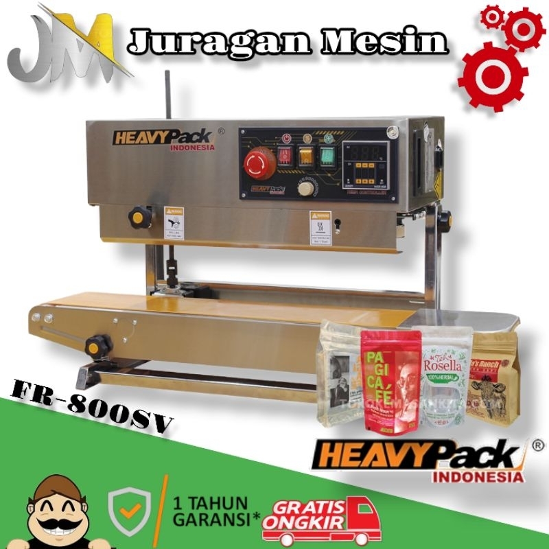 Jual FR-800SV Continuous Band Sealer Mesin Segel Press Plastik ...
