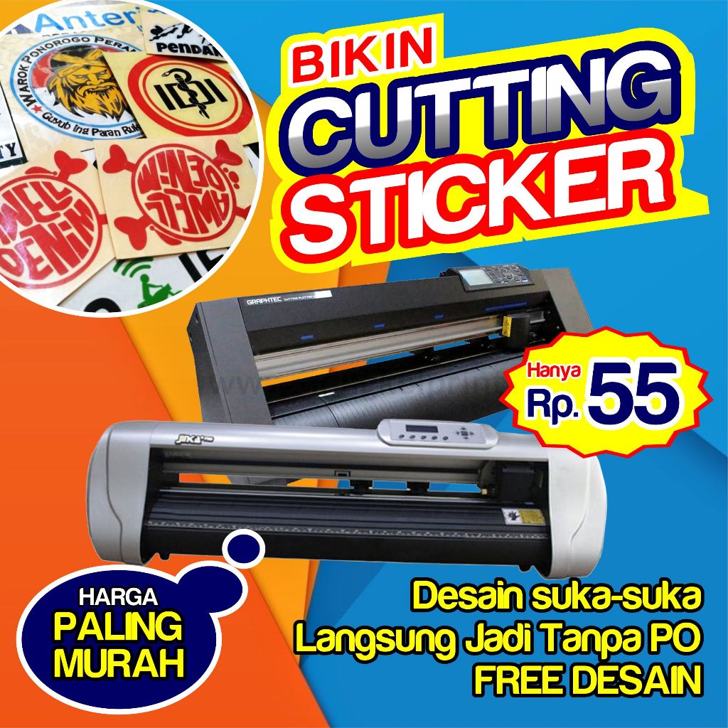 Jual Cutting Sticker / stiker cuting skotlet / stiker mobil / decal ...