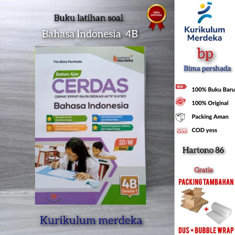 Jual Buku kumpulan soal-soal CERDAS Bahasa Indonesia SD/MI Kelas 4 ... Jual Buku kumpulan soal-soal CERDAS Bahasa Indonesia SD/MI Kelas 4 ...