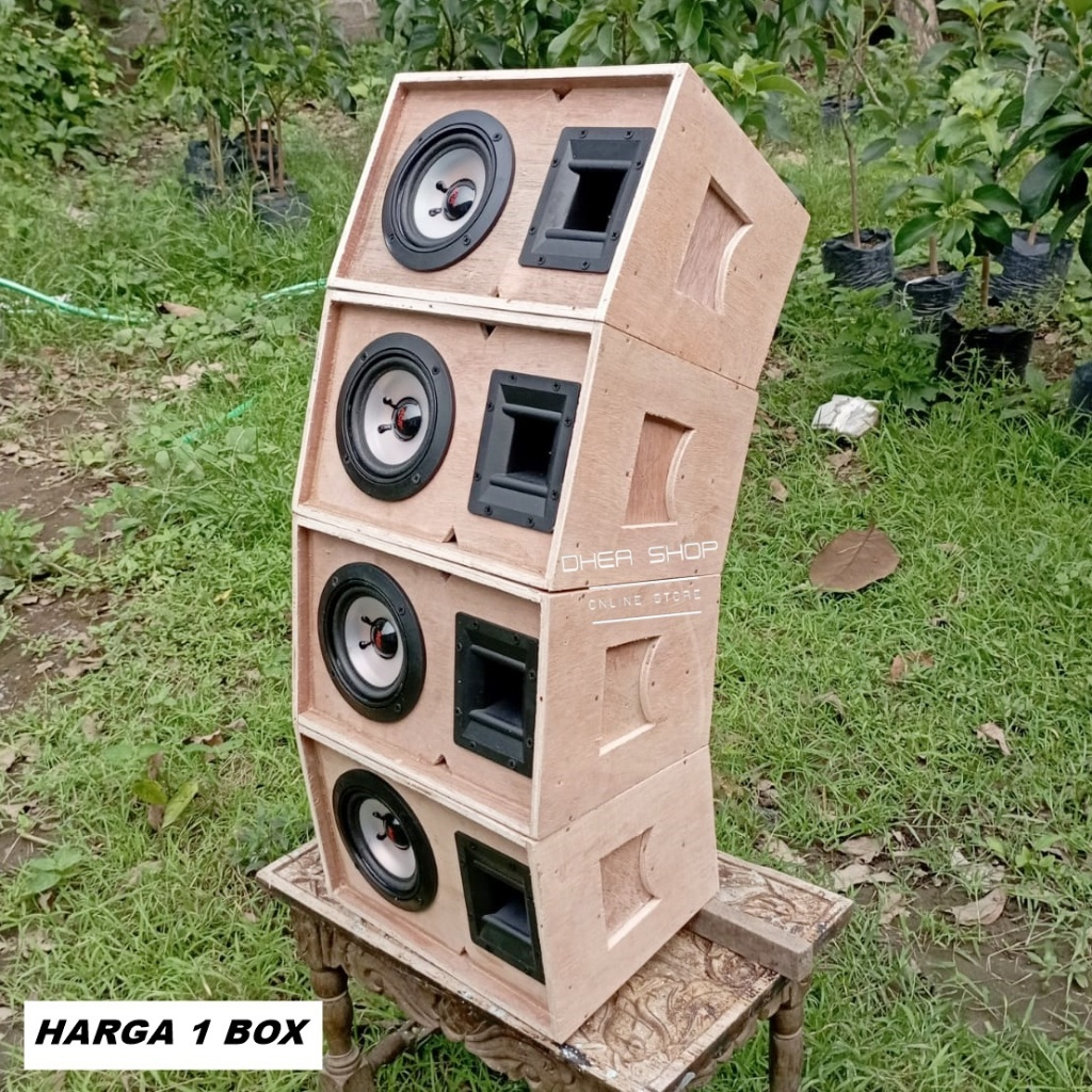 Jual Paket 1 Box Line array 5 inch isi ACR 5150 dan Tweeter Audax ax65 ...