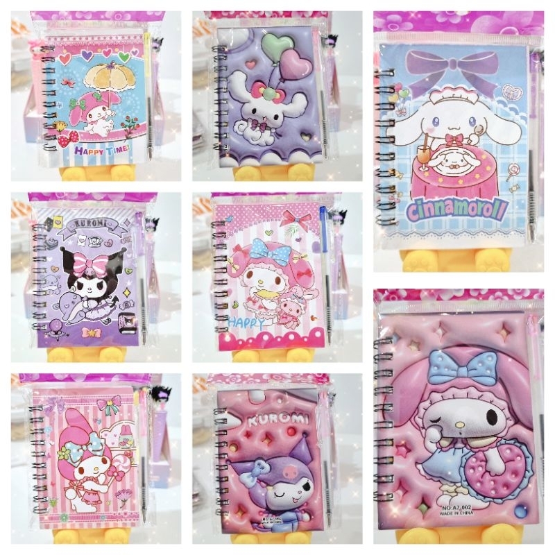Jual Memo Ring Diary Sanrio / Note Pen Murah Sanrio / Buku Diary Sanrio ...