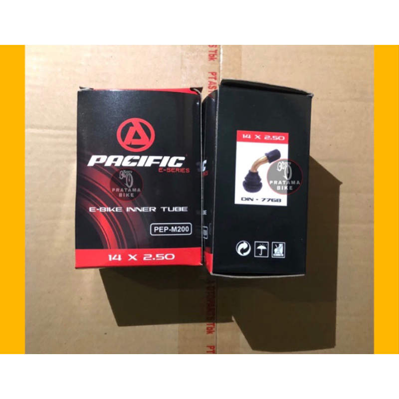 Jual Ban Dalam Sepeda Listrik E Bike PACIFIC 14x2.50 14x250 E-Bike Selis Cop Pentil Bengkok ...