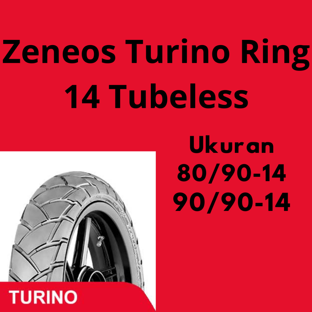 Jual ZENEOS Turino Ban Motor Ring 14 80/90 90/90 Ban Motor Beat Ban ...