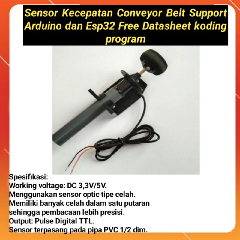 Jual Sensor Kecepatan Conveyor Belt Support Arduino dan Esp32 Free ...
