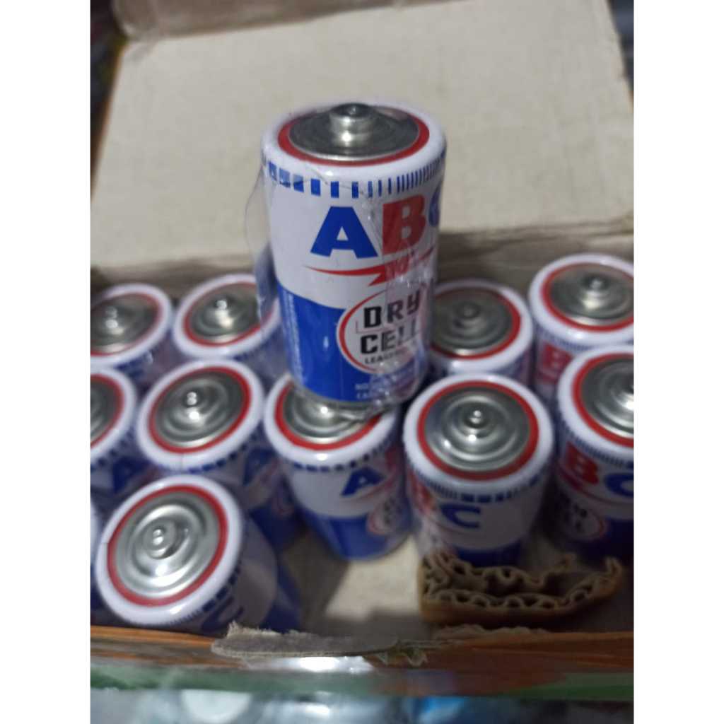 Jual [1 buah] Baterai ABC biru besar ukuran D R20 d size battery abc ...