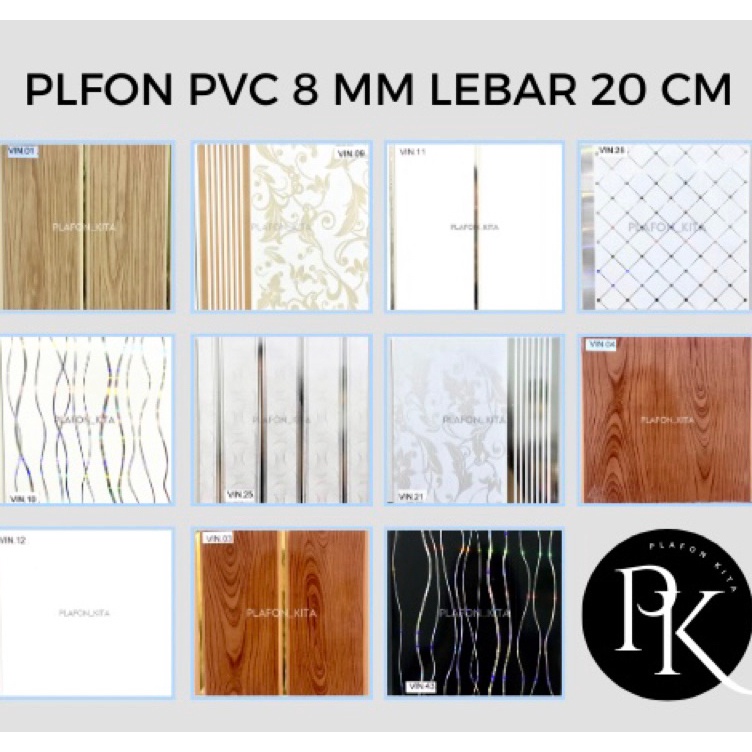 Jual Barang keren plafon pvc 8mm plavon pvc plafon 8 mm murah plafonkita plafon kita | Shopee ...