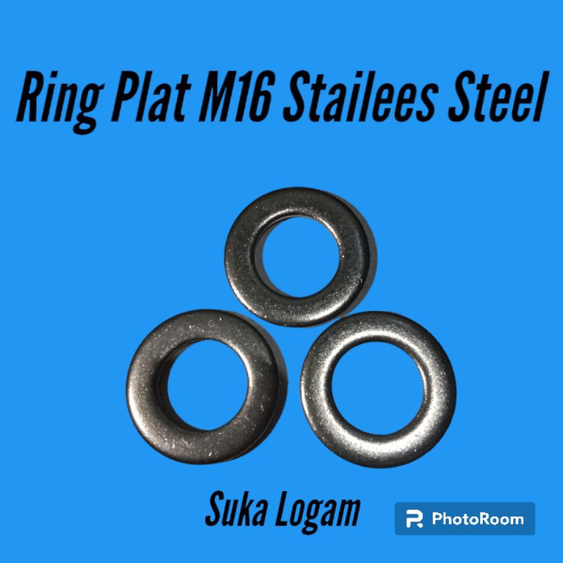 Jual RING PLAT 16 M16 Stainlees Steel / Anti Karat | Shopee Indonesia