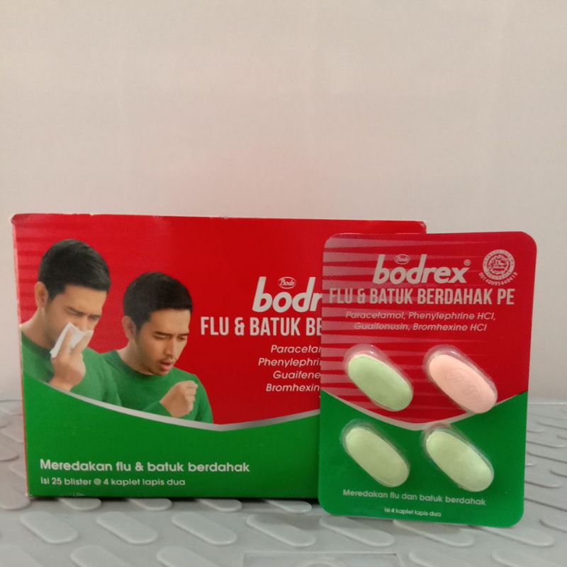 Jual bodrex flu dan batuk PE berdahak (1strip isi 4tablet) | Shopee ...