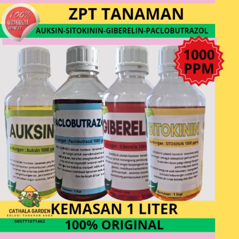 Jual ZPT HORMON TANAMAN 1000 PPM KEMASAN 1 LITER | AUKSIN - SITOKININ ...
