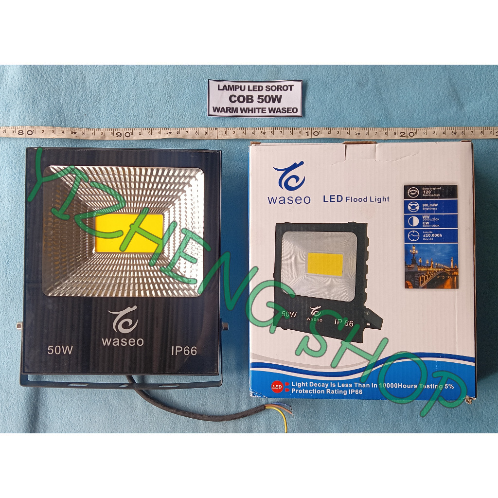 Jual LAMPU SOROT LED COB 50W WARM WHITE WASEO | Shopee Indonesia