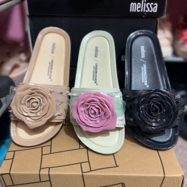 Jual Sendal melissa flower undercover 1:1 miror | Shopee Indonesia