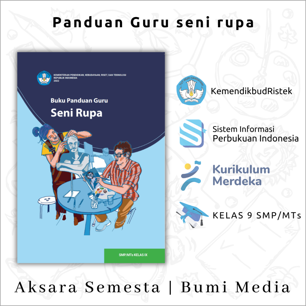 Jual Buku Panduan Guru Seni Rupa Kelas 9 SMP MTS Kurikulum Merdeka KemendikbudRistek Kemendikbud ...