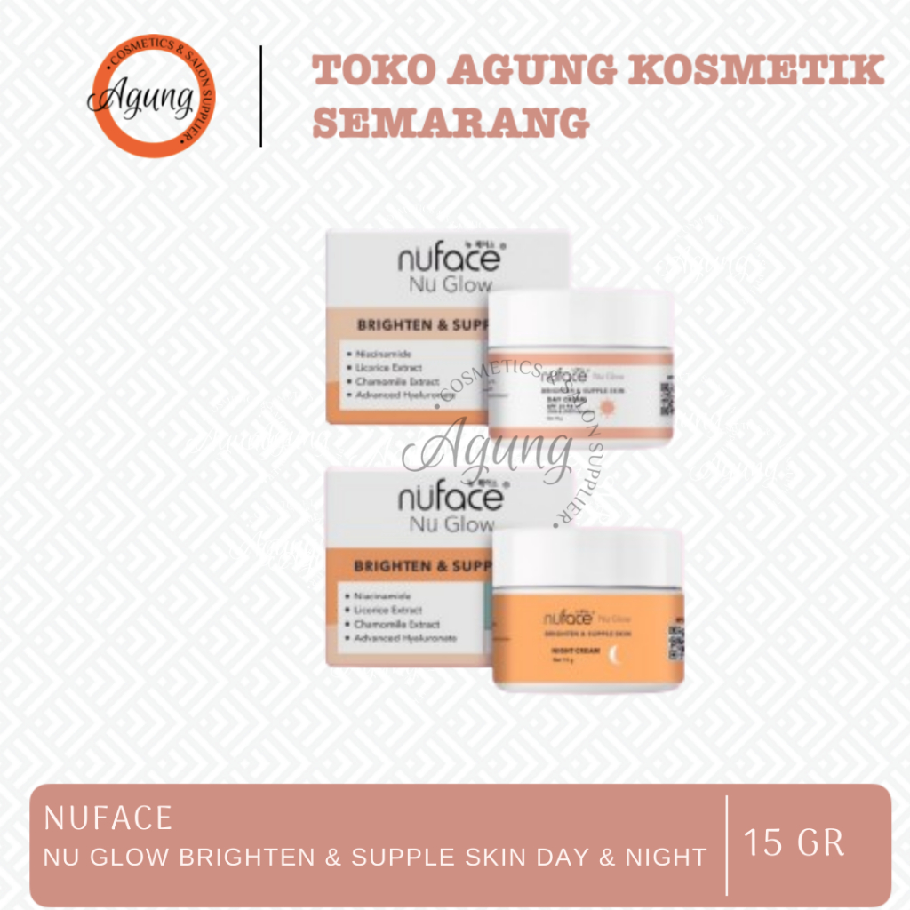Jual Nuface nu glow brighten & supple skin day & night cream 15 gr ...