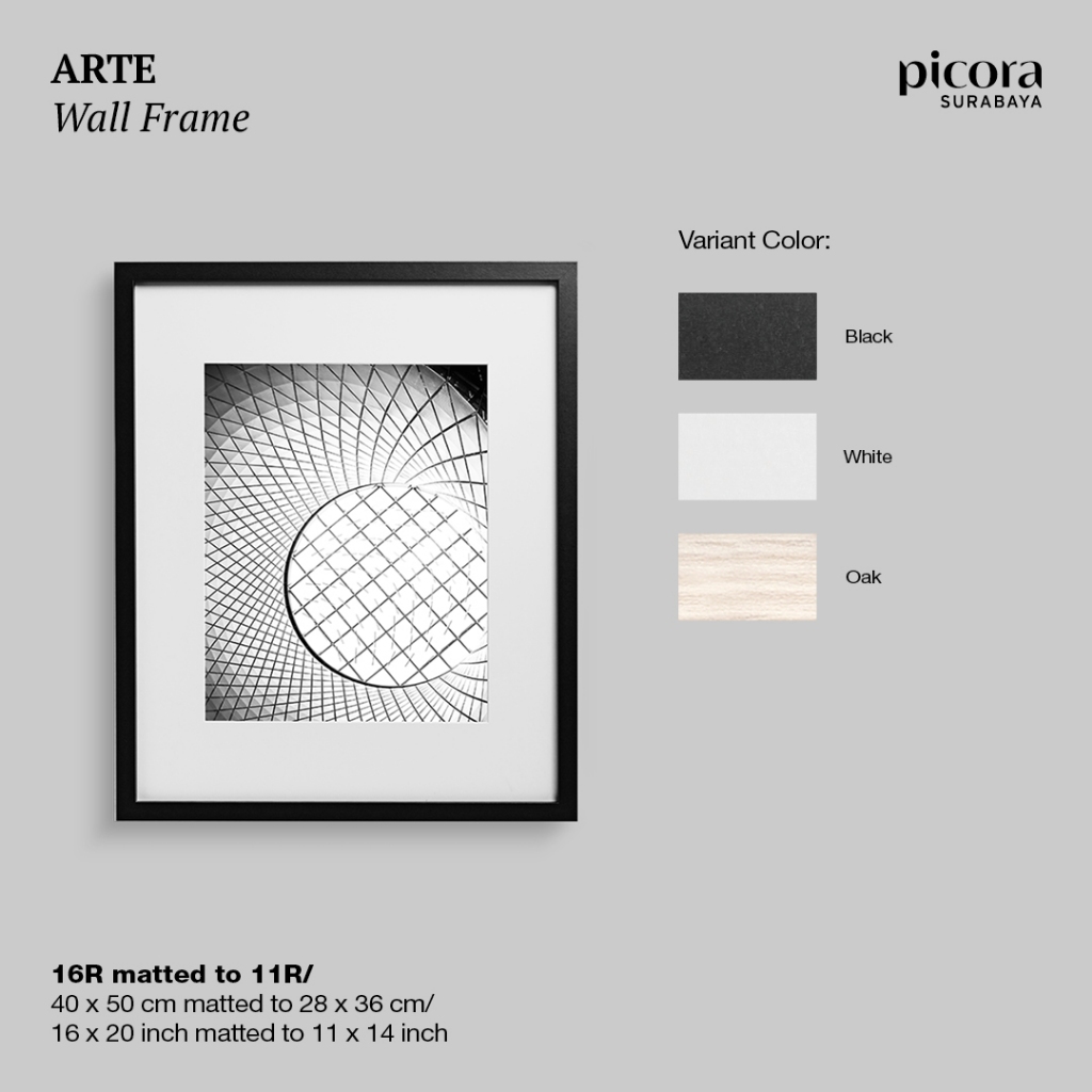 Jual [PICORA SURABAYA] ARTE Wall Frame 40x50cm 16R/11R Bingkai Pigura ...
