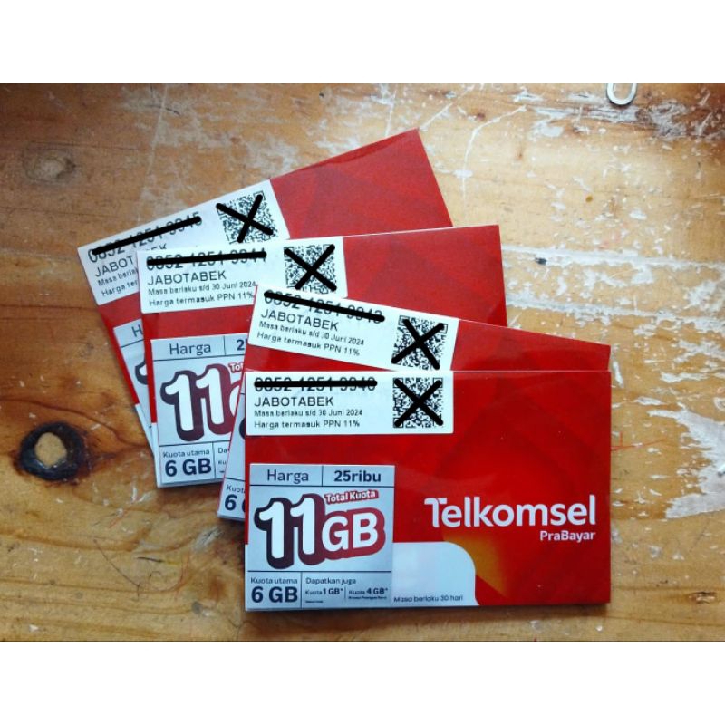 Jual PERDANA TELKOMSEL 6GB 15GB 60GB | BYU 7GB NASIONAL | KARTU DATA ...