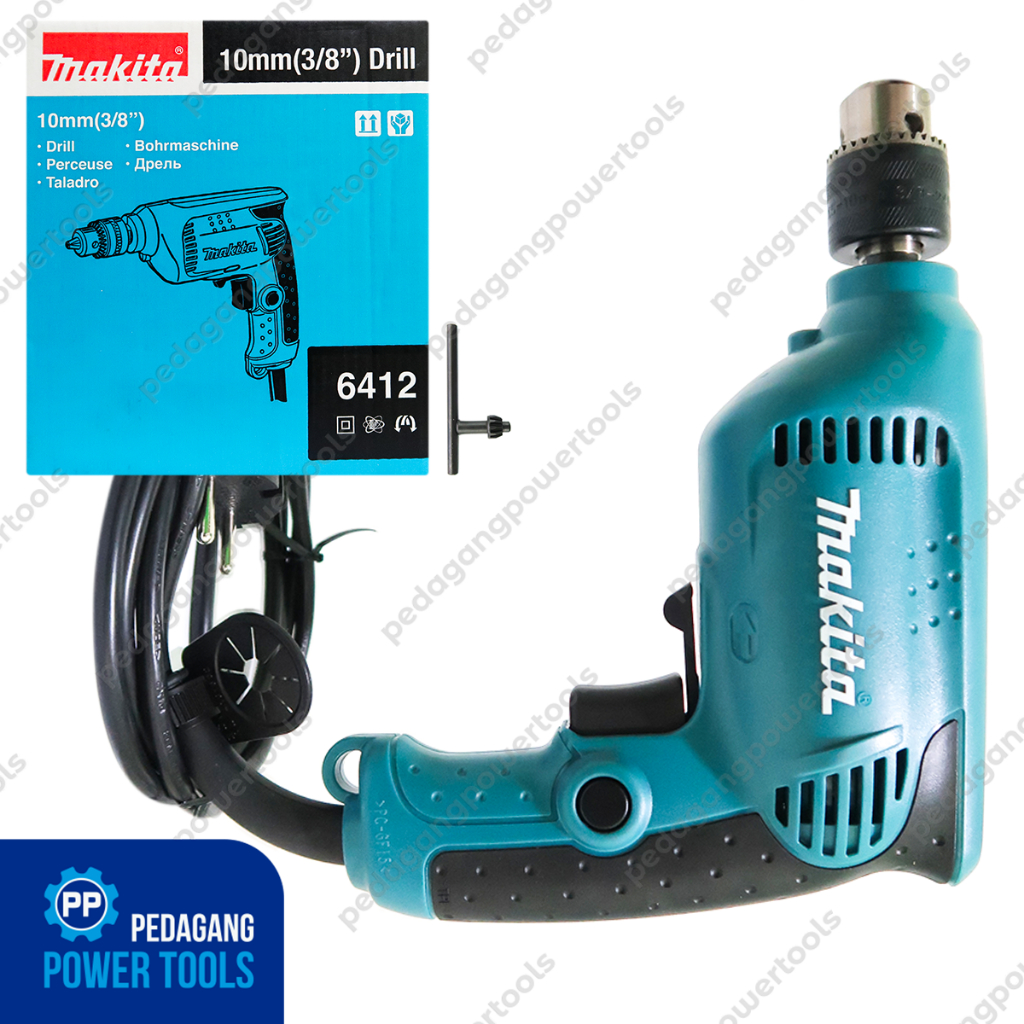 Jual MAKITA 6412 MESIN BOR TANGAN BESI KAYU BOR LISTRIK 10MM BOLAK ...