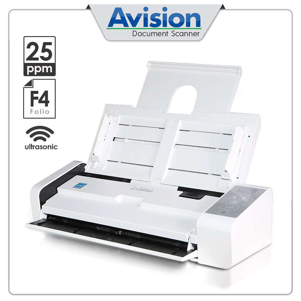 Jual Avision Scanner AD225 - ADF-A4/F4/ Folio-Ultrasonic- 25 Lembar ...