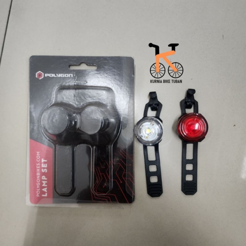 Jual Lampu Sepeda POLYGON ECLIPS Safety Lamp | Shopee Indonesia