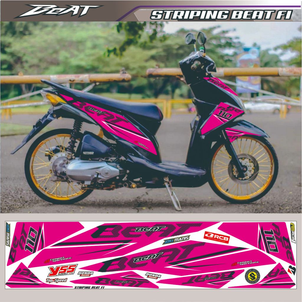Jual STIKER STRIPING VARIASI SRT MOTOR HONDA BEAT FI VARIASI TERBARU ...