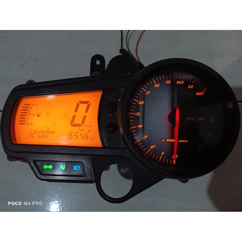 Jual speedometer motor TVS Apache RTR SECOND original semua normal ...