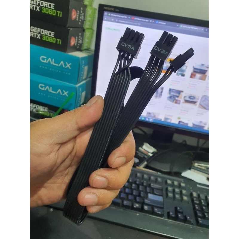Jual Kabel modular PCIE 8pin GPU Ex EVGA 1000GQ | Shopee Indonesia