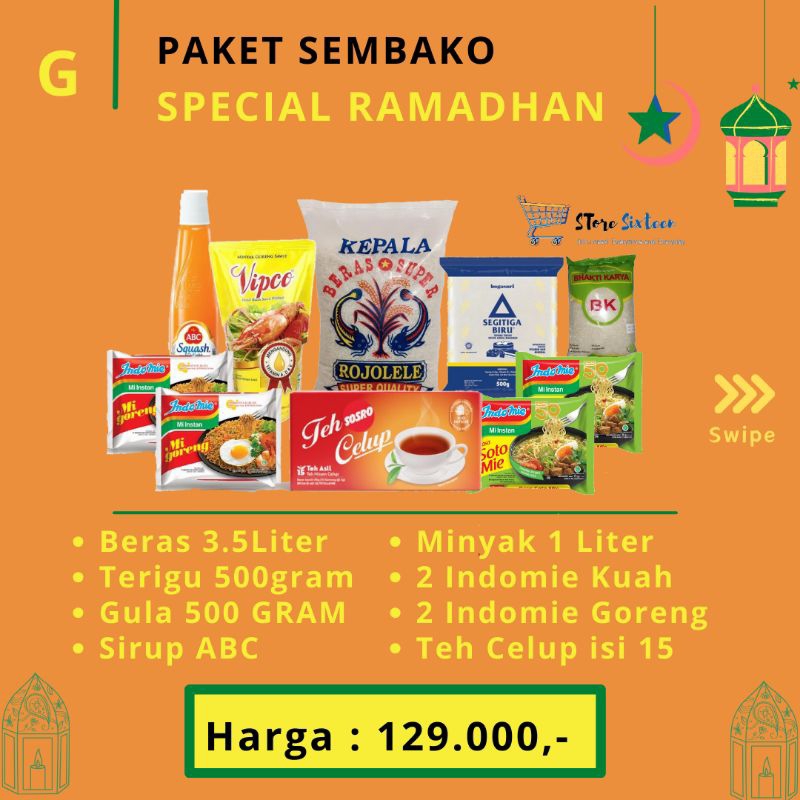 Jual PAKET SEMBAKO RAMADHAN G / PAKET SEMBAKO MURAH By Storesixteen | Shopee Indonesia
