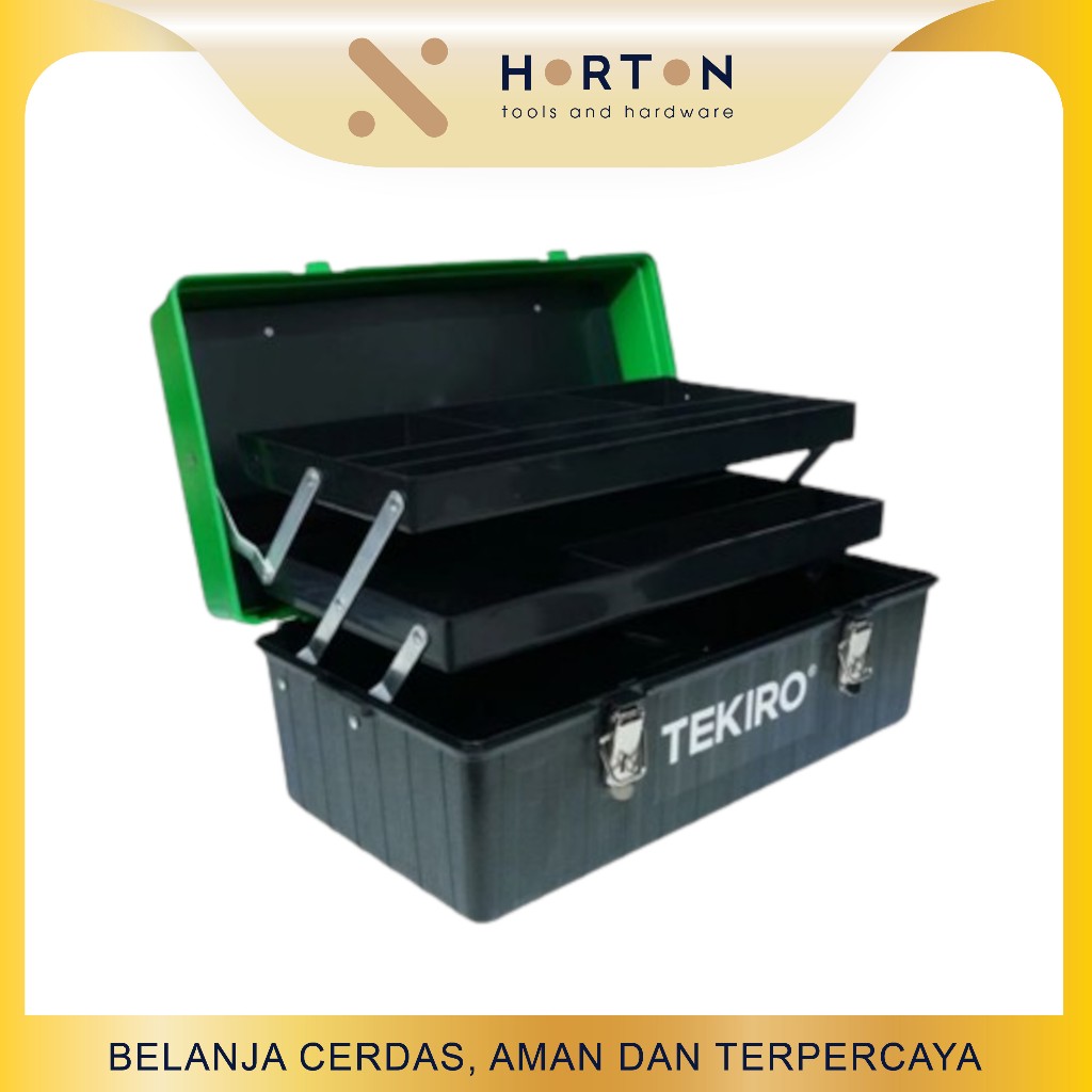 Jual TEKIRO Tool Box 3 Susun Plastik / Toolbox Toolkit Kotak Perkakas PVC | Shopee Indonesia