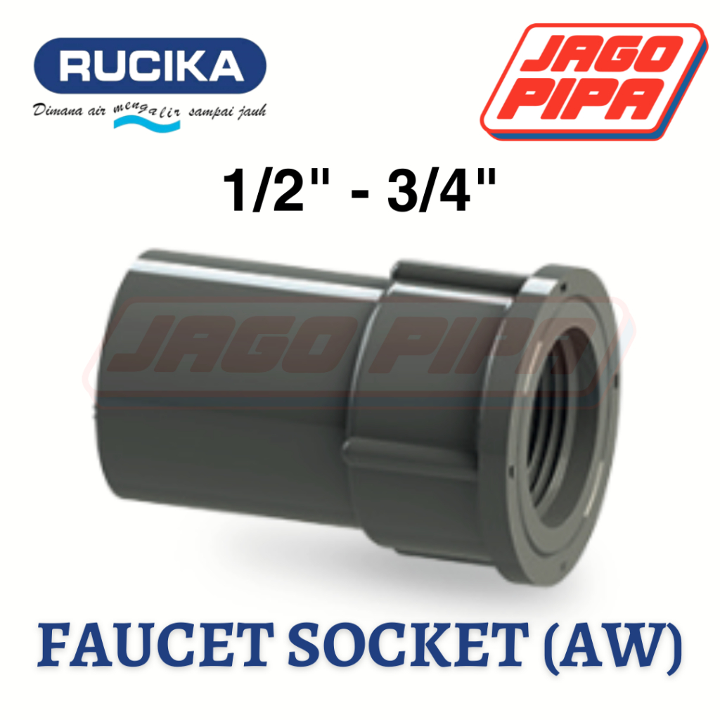 Jual Rucika Sock Drat Dalam 1 2 3 4 Inch Aw Faucet Socket Socket