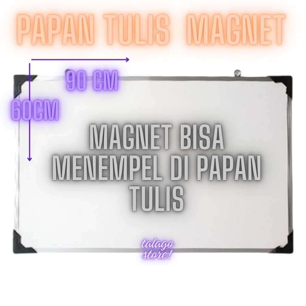 Jual Papan Tulis Magnet - Papan Tulis - Whiteboard - Papan Tulis 40 cm x 60 cm | Shopee Indonesia