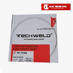 Jual Kawat Las Mig Flux Core Gasless Wire 0,8mm 1kg Techweld / kawat ...